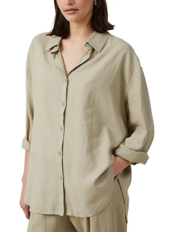 COTTON ON Haven Long Sleeve Shirt - Desert Sage