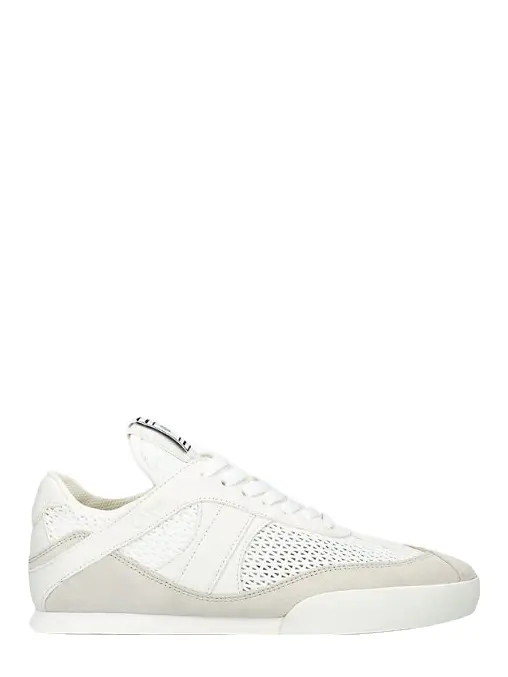 Chloé Brand-patch Low-top Suede Sneakers - White/comb
