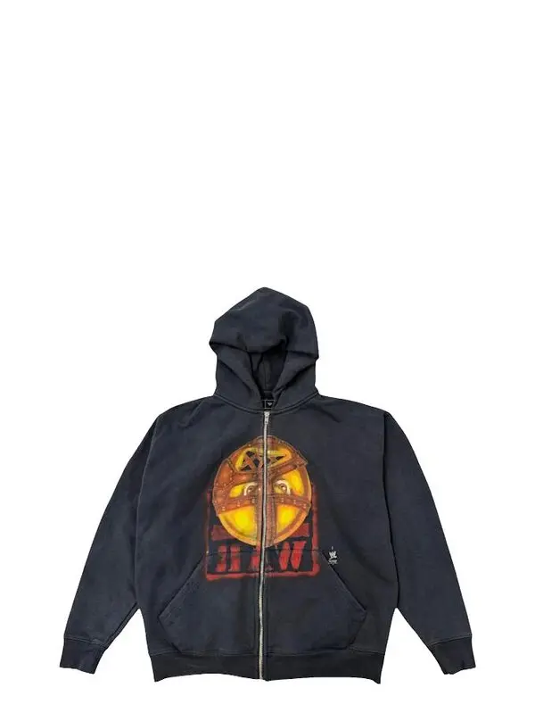 TRAVIS SCOTT X Wwe Mankind Zip Hoodie - Black