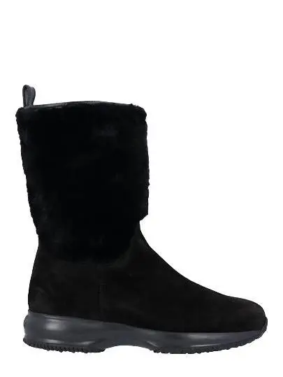 Hogan Ankle Boots In Leather - Black