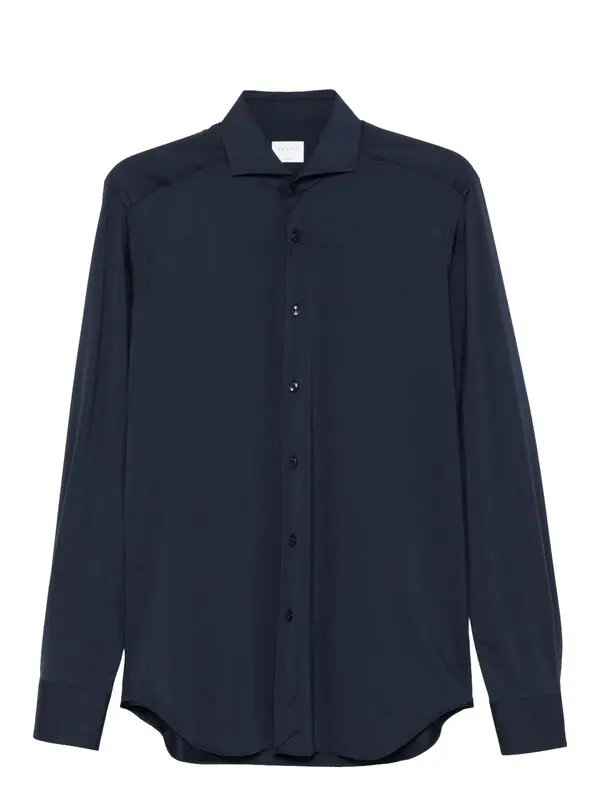 XACUS Spread-collar Shirt - Blue
