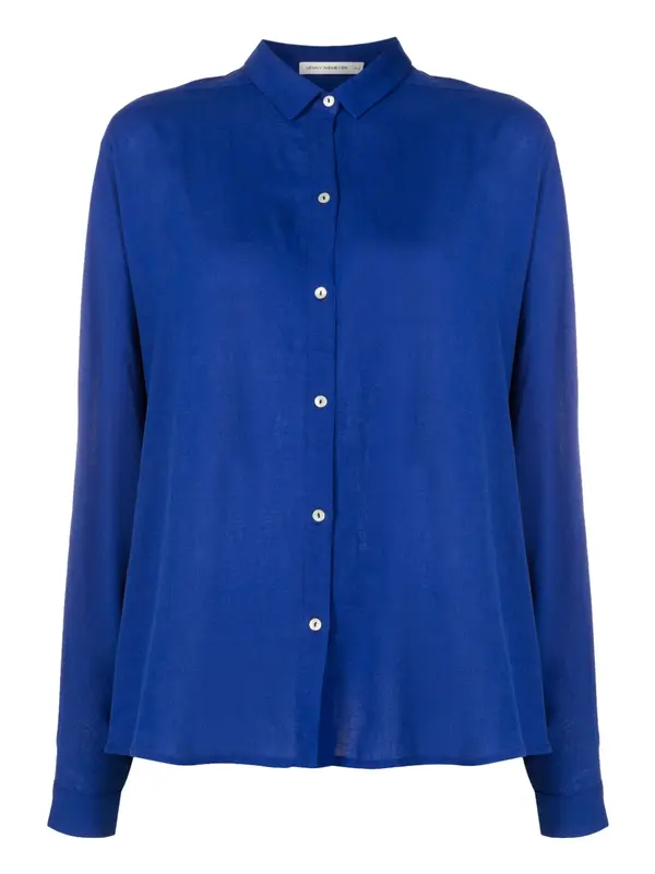 LENNY NIEMEYER Gathered Long-sleeve Shirt - Blue