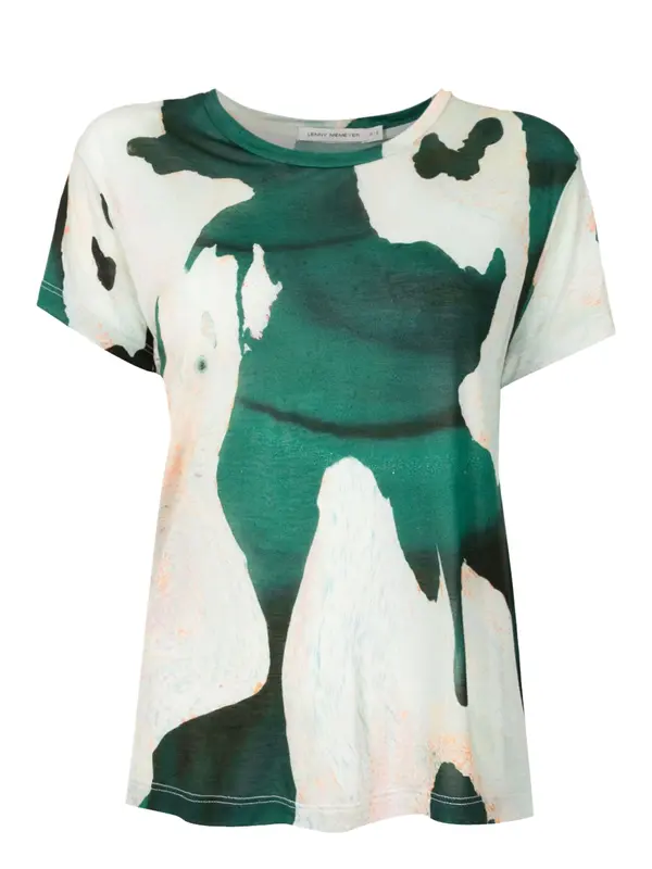 LENNY NIEMEYER Abstract-print T-shirt - Green