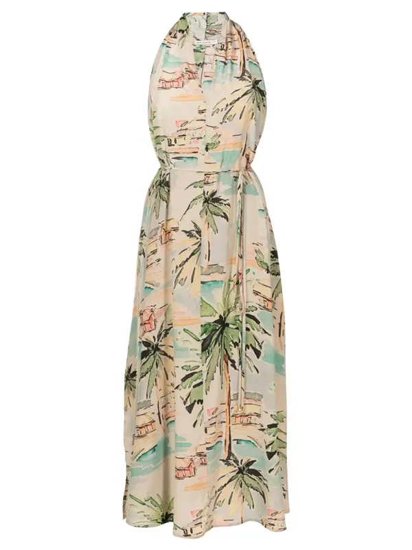 LENNY NIEMEYER Lenco Silk Midi Dress - Multicolour
