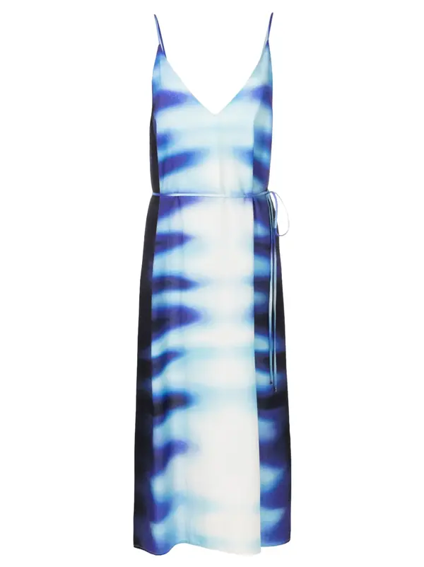LENNY NIEMEYER Abstract-print Midi Dress - Blue