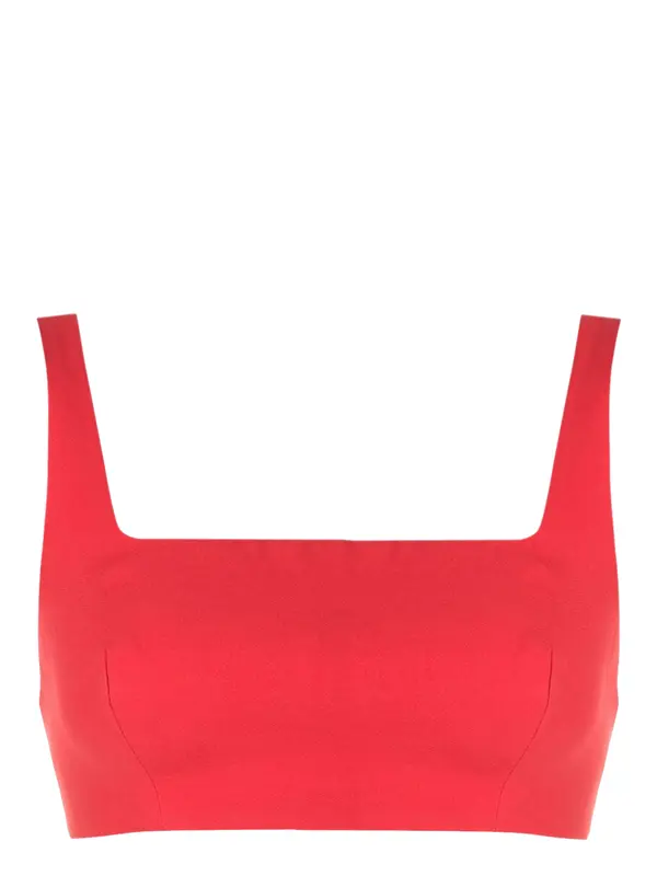 LENNY NIEMEYER Papoula Crop Top - Red