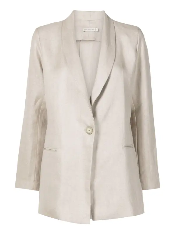 LENNY NIEMEYER Single-breasted Linen Blazer - Neutrals