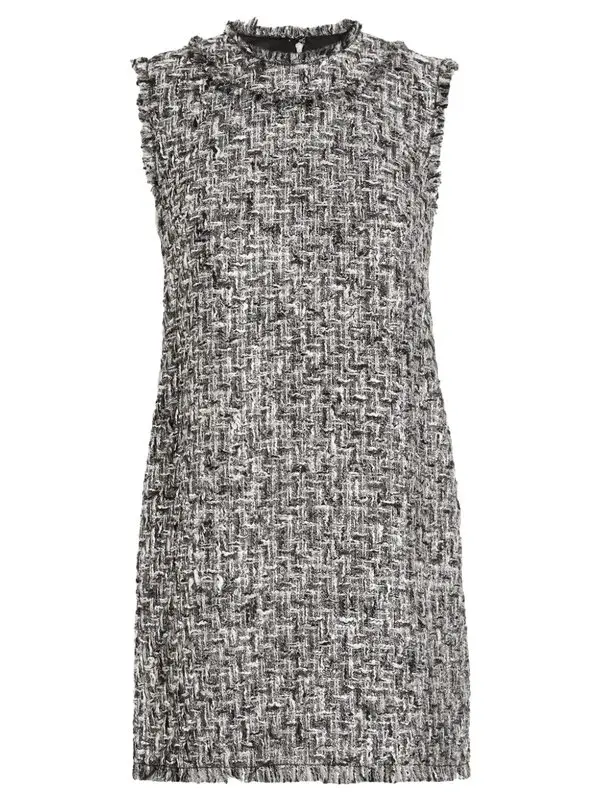 Dolce & Gabbana Tweed Mini Dress - Grey