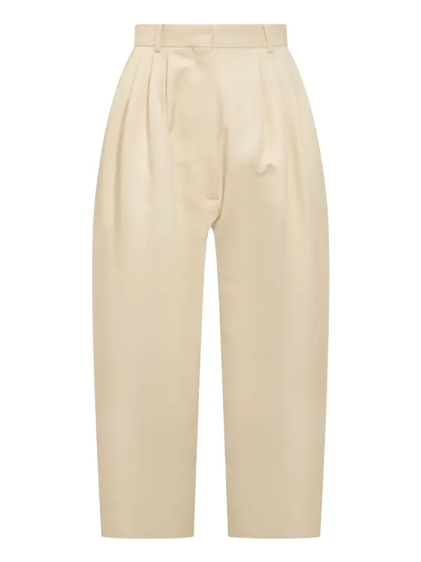 CALCATERRA Cropped Trousers - Neutrals
