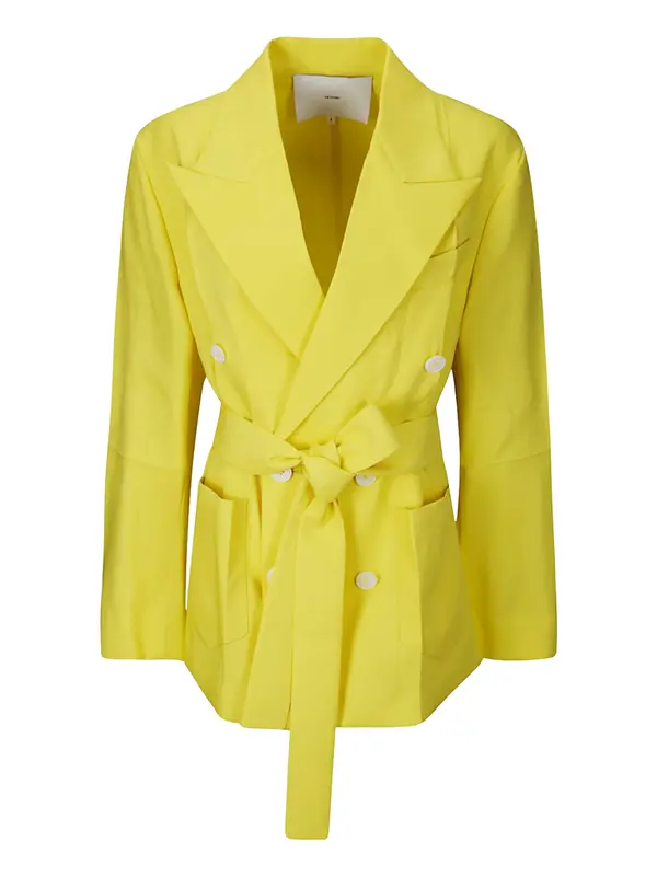 SETCHU Double-breasted Blazer - Yellow