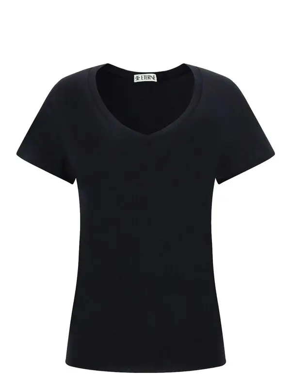 Eterne V-neck T-shirt - Black