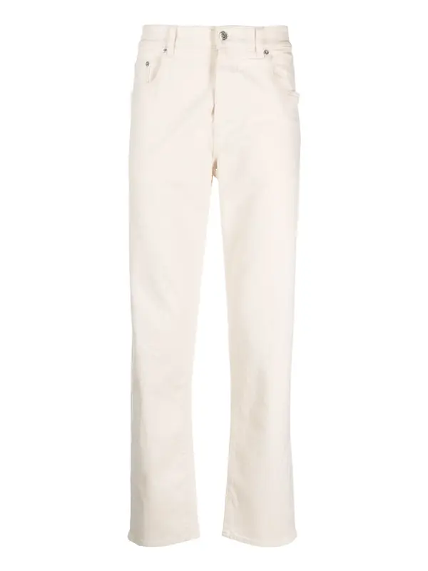 DEPARTMENT 5 Logo-appliqué High-rise Jeans - Neutrals