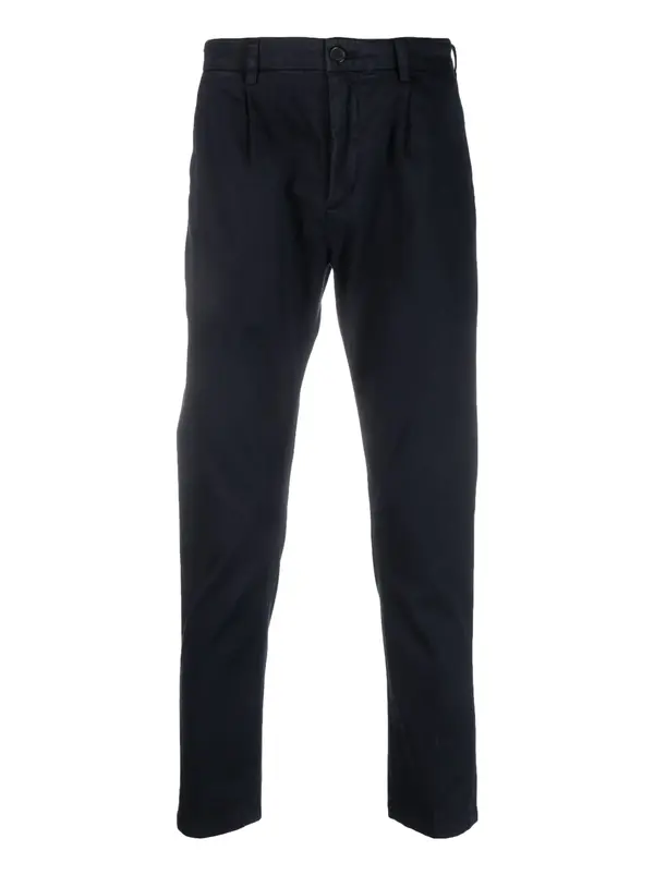 DEPARTMENT 5 Dart-detailing Buttoned Chinos - Blue