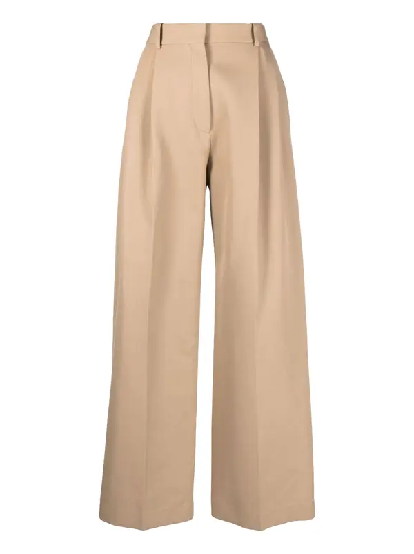 CALCATERRA Wide-leg Trousers - Brown
