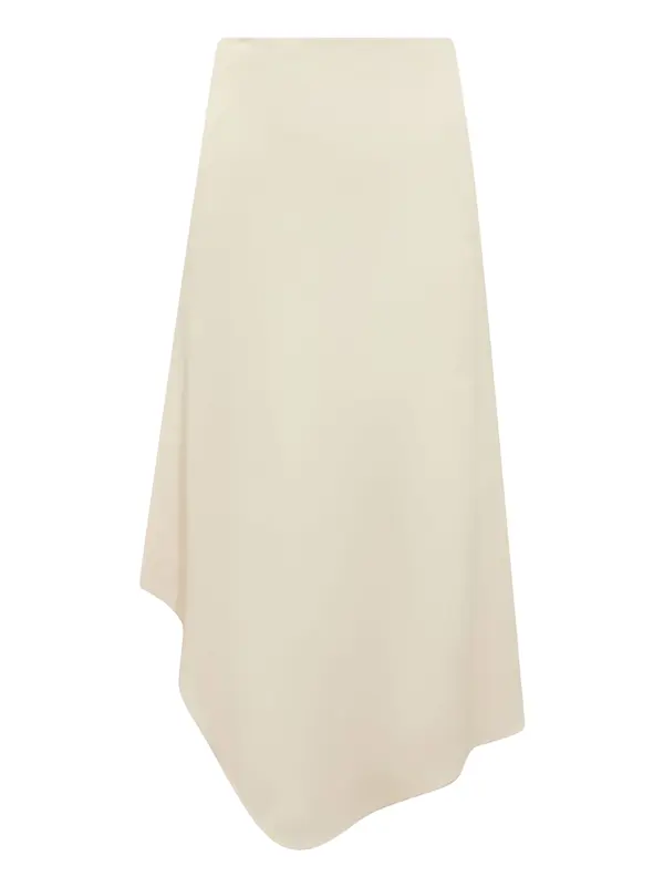 CALCATERRA Wave Midi Skirt - Neutrals