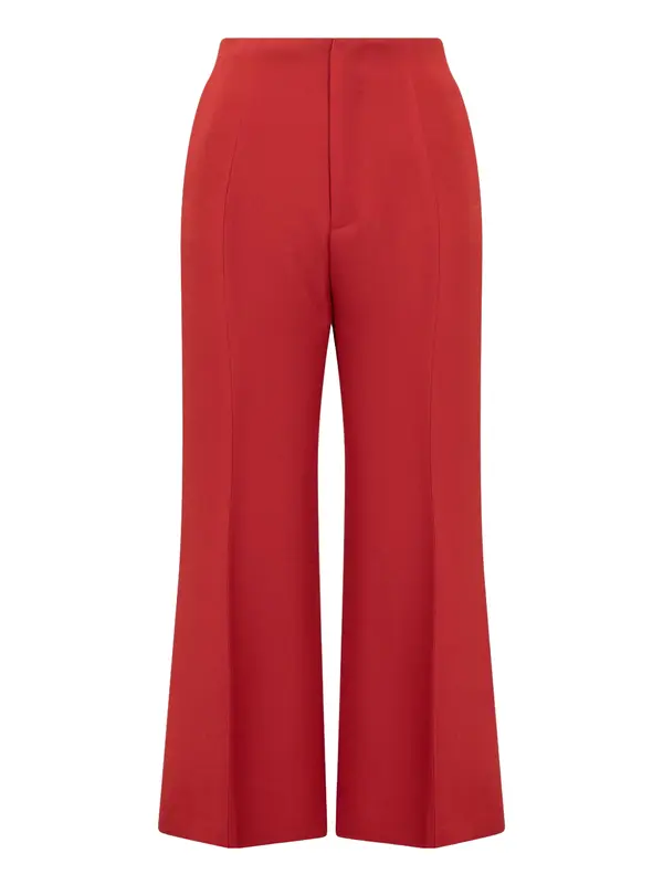 CALCATERRA Flared Trousers - Red