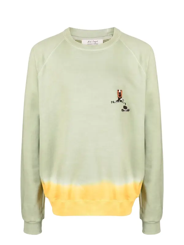 FEDERICO CURRADI Logo Tie-dye Sweatshirt - Green