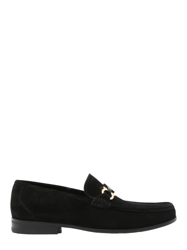FERRAGAMO Gancini Loafers - Black