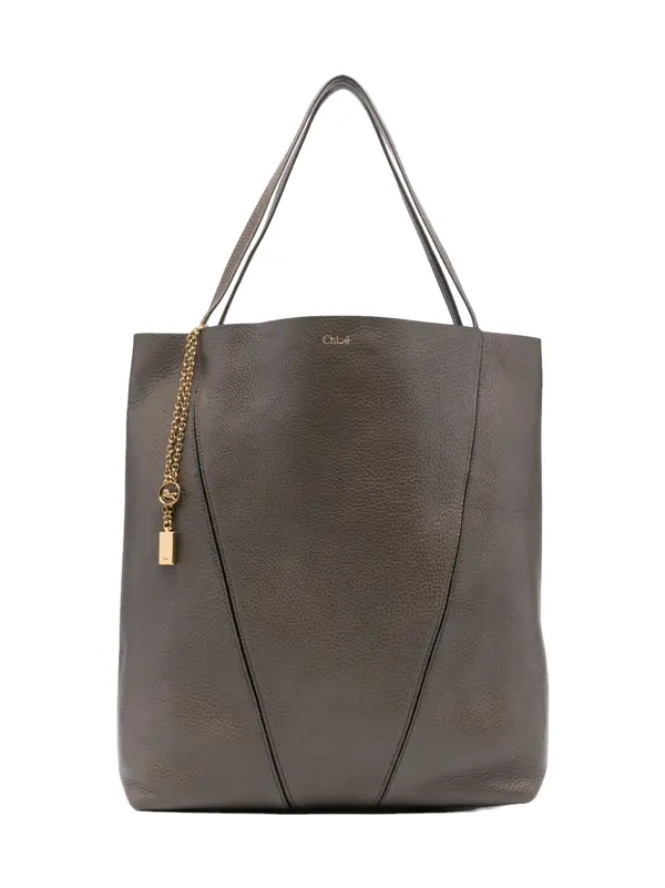 Chloé Large Spin Tote Bag - Grey
