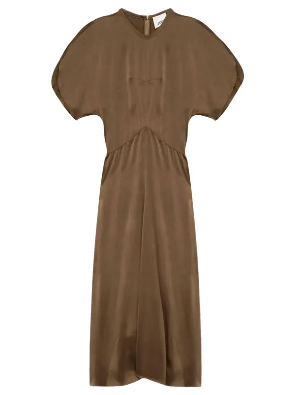 Isabel Marant Keany Midi Dress - Brown