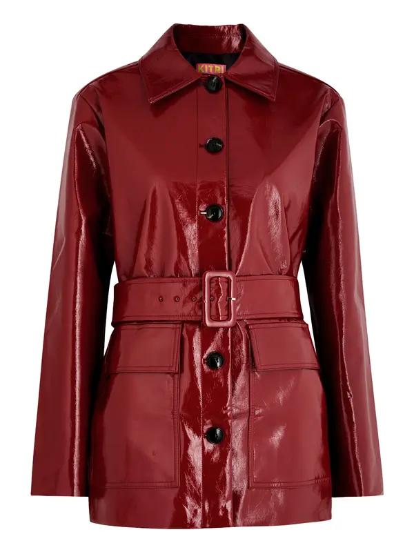 KITRI Beatrix Vinyl Jacket - Red