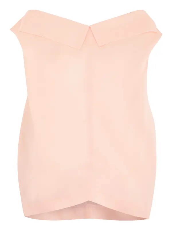 Khaite Selly Silk-gazar Top - Pink Light