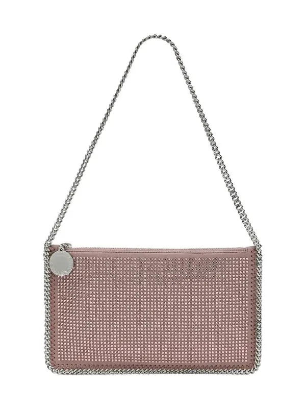 Stella McCartney Wallet Bag With Chain And Strass - Pink