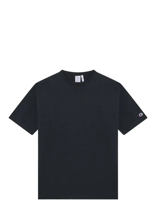 Champion Navy Cotton Crew Neck T Shirt - Blue