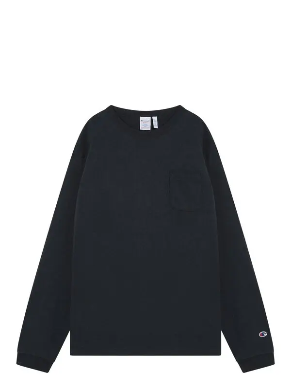 Champion Navy Long Sleeved T Shirt - Blue