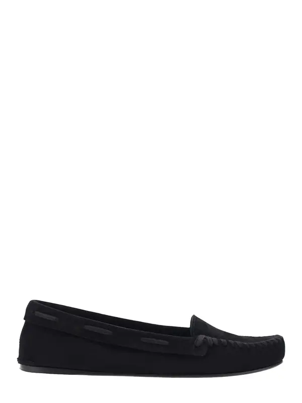 THE ROW Mabel Leather Loafers - Black