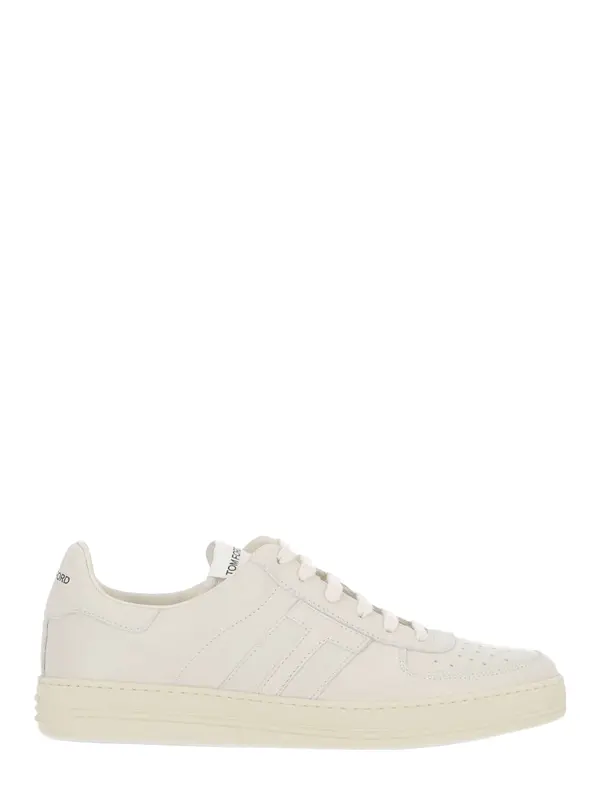 TOM FORD Leather Sneakers - White