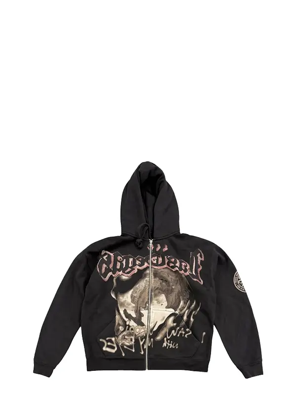 TRAVIS SCOTT Utopia My Eyes Zip Hoodie - Black
