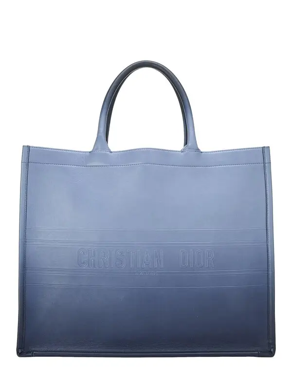 Dior Calfskin Book Tote - Blue