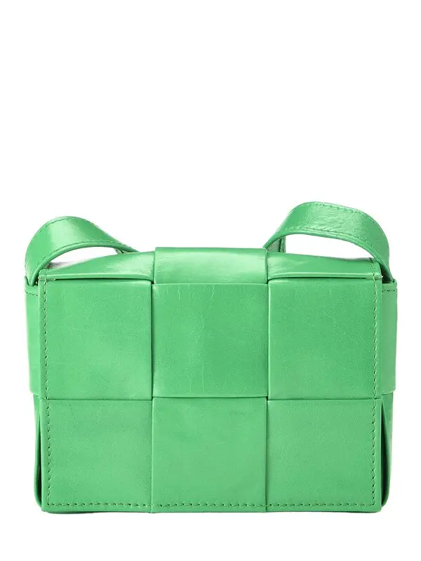 Bottega Veneta Maxi Intrecciato Candy Cassette Crossbody - Green