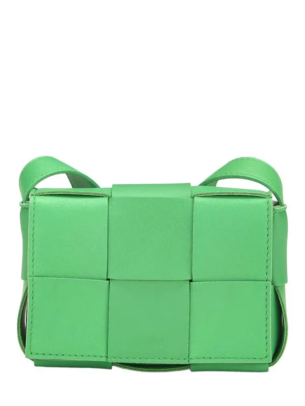 Bottega Veneta Maxi Intrecciato Candy Cassette Crossbody - Green