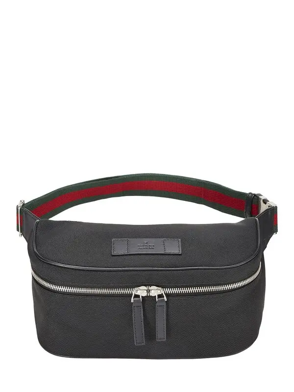 Gucci Techno Canvas Belt Bag - Black