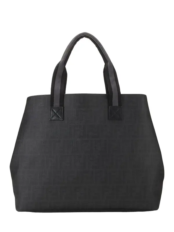 Fendi Zucca Coated Canvas Tote - Black