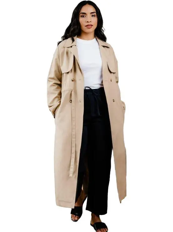 ABLE Kimberly Trench Coat - Brown Sugar
