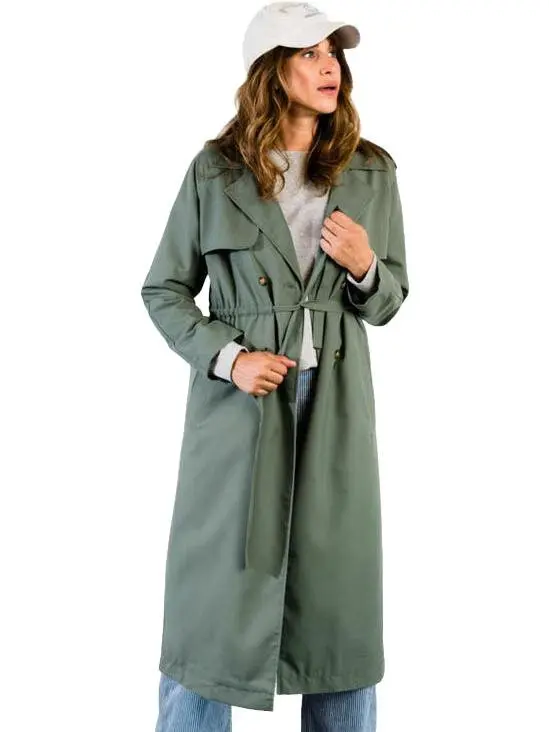ABLE Kimberly Trench Coat - Green