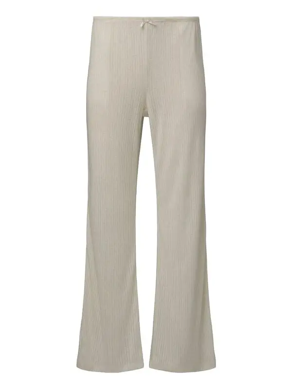 WeWoreWhat Pointelle-knit Pull-on Pants - Ivory