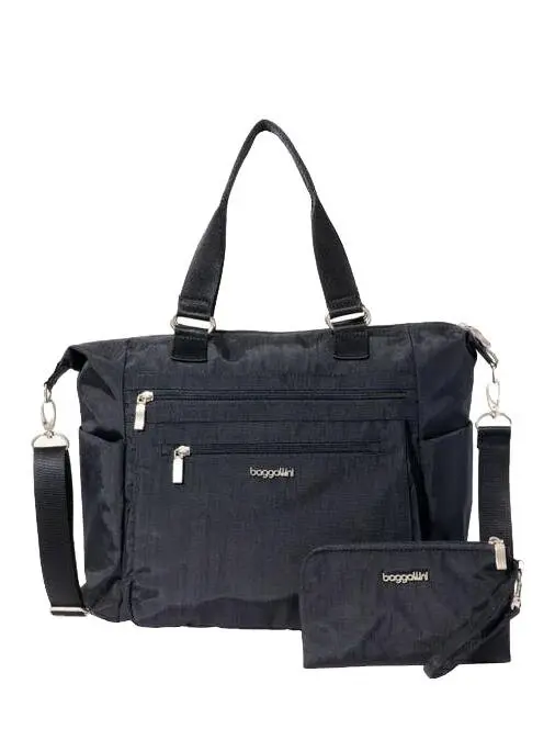 BAGGALLINI Convertible Backpack With Rfid Wristlet - French Navy