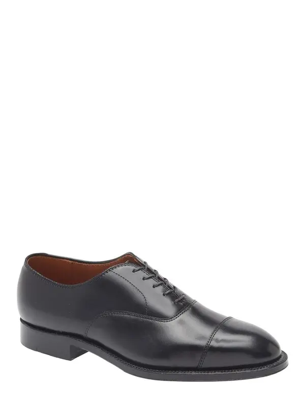 Alden Straight Tip Oxford - Black Calfskin