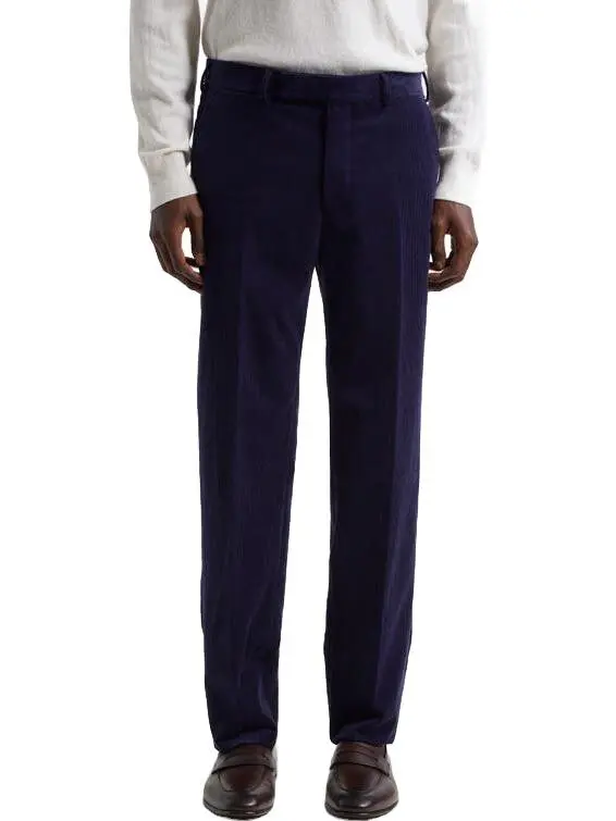 Zegna Cashco Corduroy Trousers - Navy