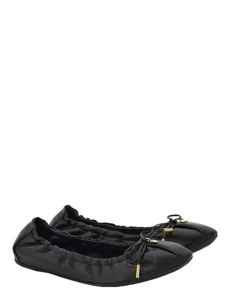 FERRAGAMO Joelle Elasticated Ballet Flat - Nero