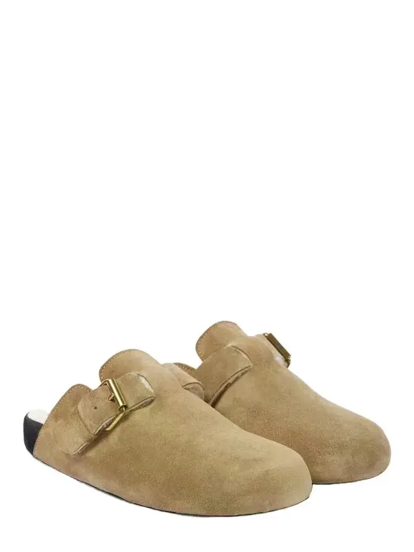 Isabel Marant Mirvin Shearling-lined Clogs - Beige