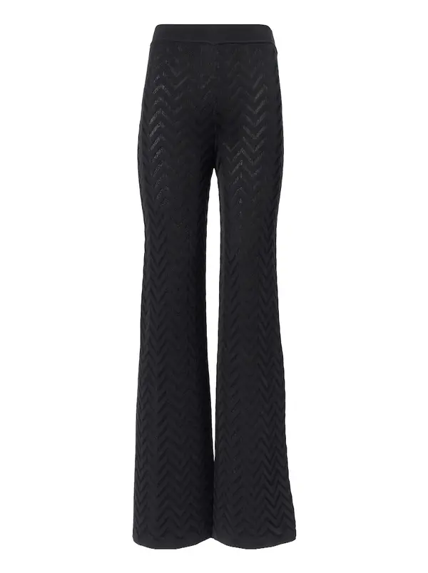 Missoni High-rise Wide-leg Pants - Black