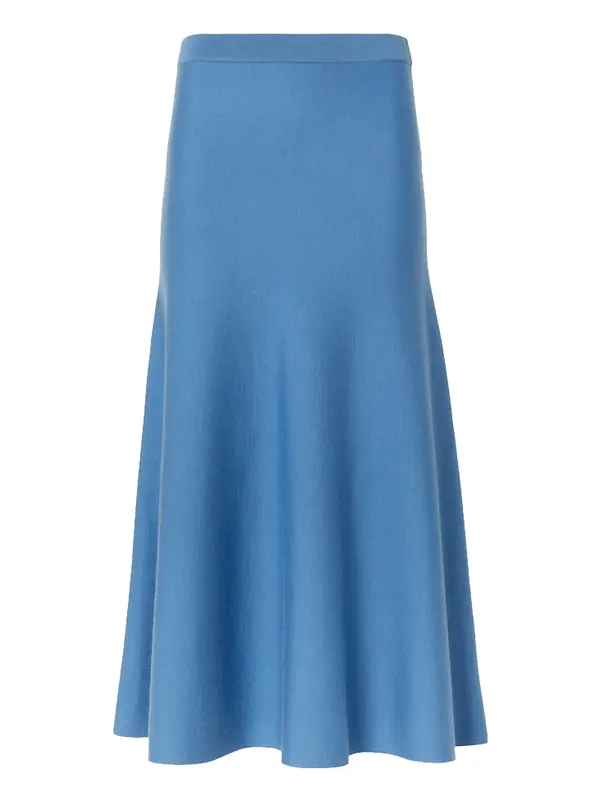 Gabriela Hearst Freddie Midi Skirt - Blue