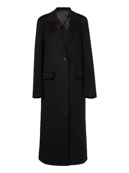 TOTEME Classic Doublé Wool Coat - Black