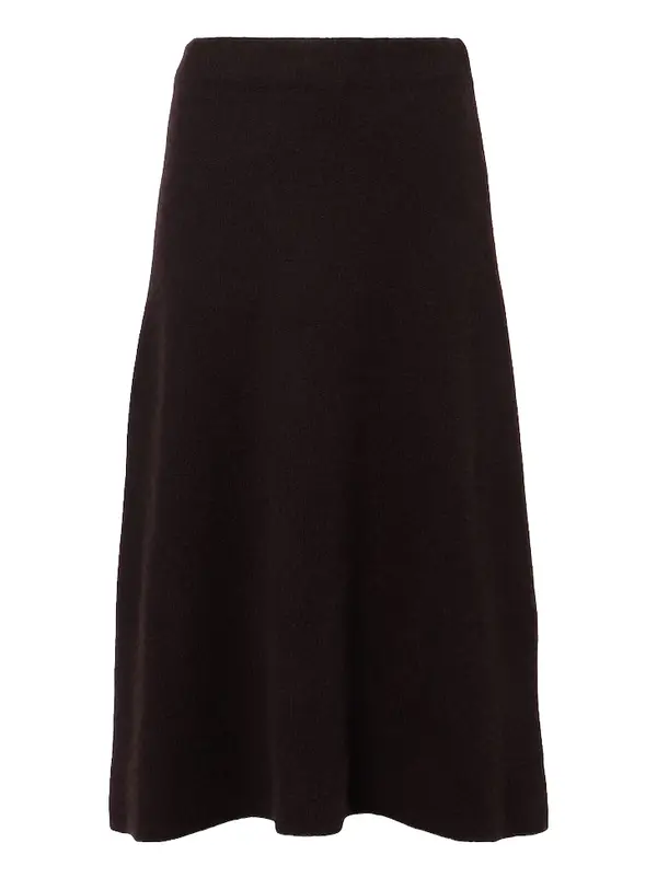 THE ROW Ivanka Midi Skirt - Brown