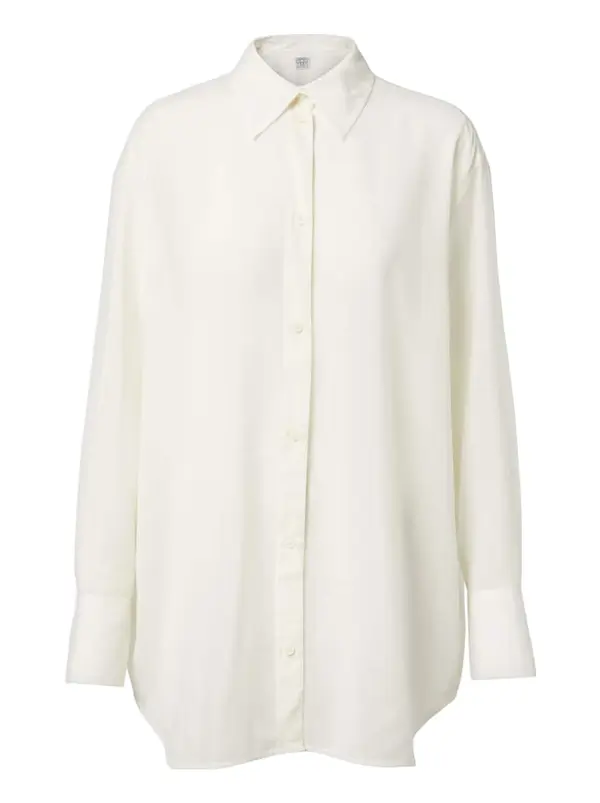TOTEME Sheer Wool Shirt - White